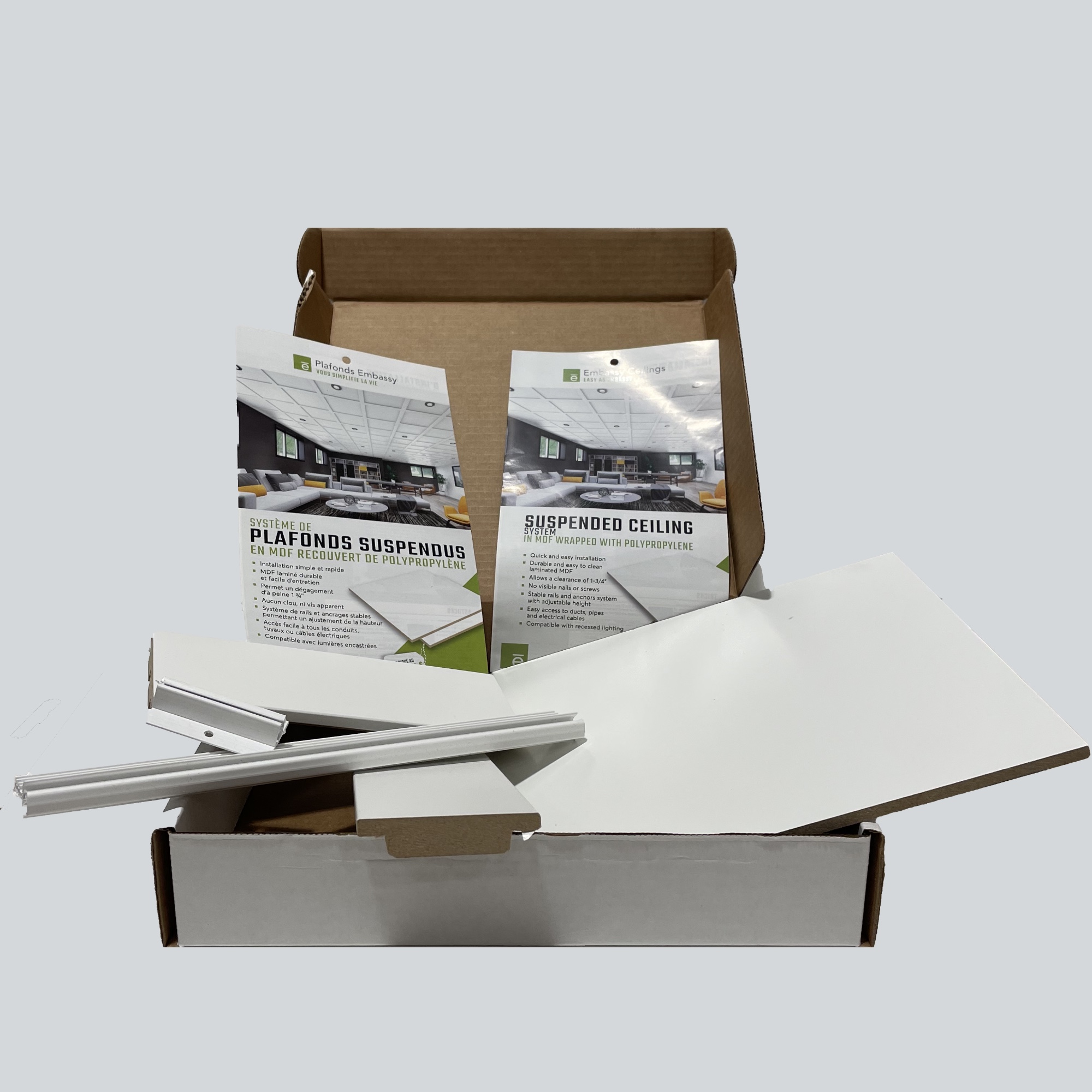 Sample Kit for Embassy Suspended Ceilings - Elegant Ceilings & Walls